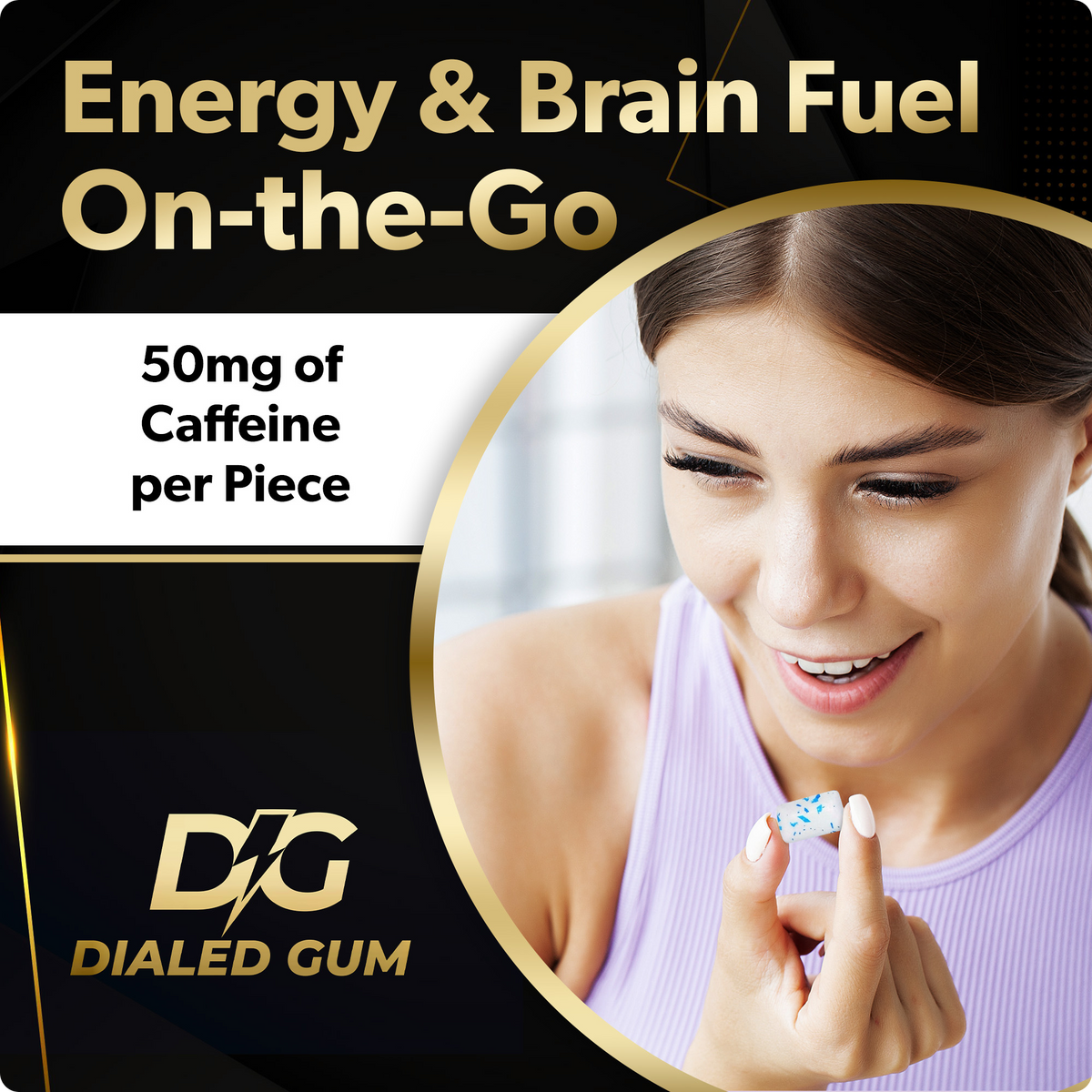 Dialed Gum - Chewable Gum for Improved Energy, Health and Performance