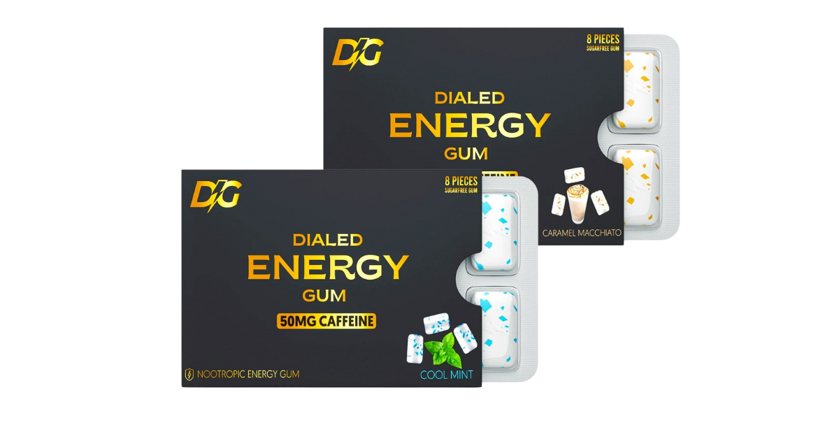 Dialed Gum - Chewable Gum for Improved Energy, Health and Performance